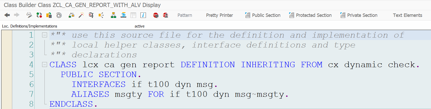 Sap Abap Central Local Abap Exception Classes Inside Global Classes