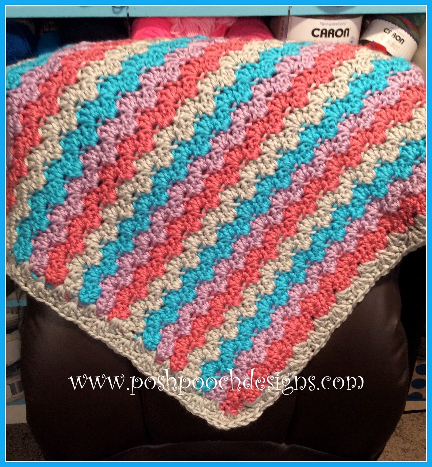 Posh Pooch Designs : Chunky Shells Blanket Free Crochet Pattern | Posh ...