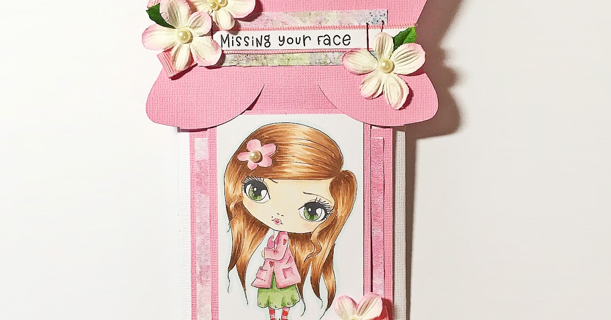 Craftychick Cards: My first Pull Out Card with Polkadoodles Digi ...