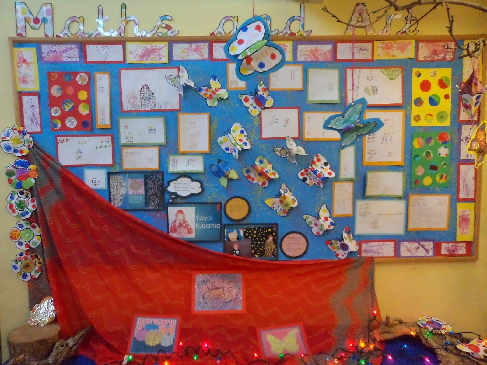 Watlington Primary School: Butterflies maths and art display
