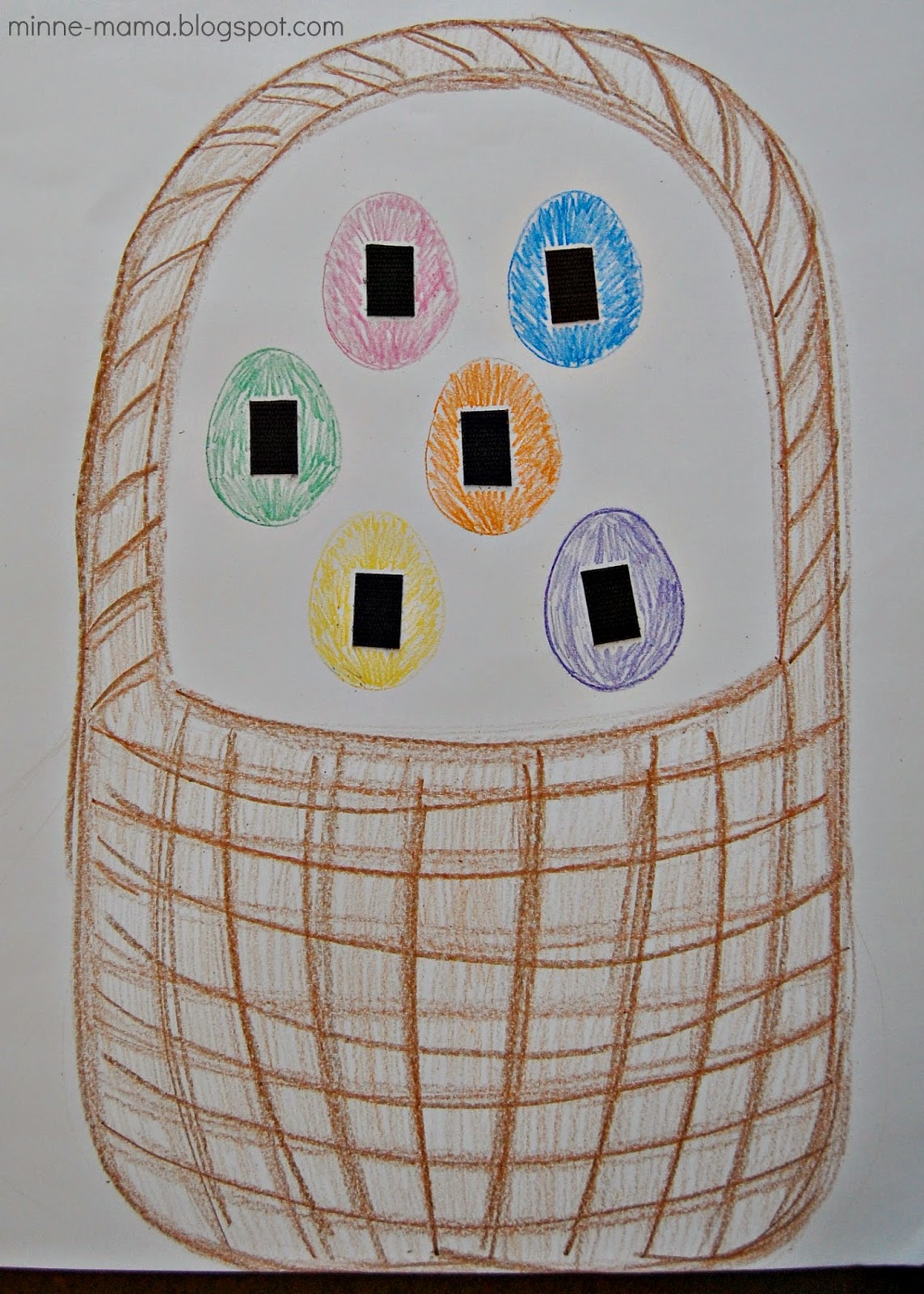 Minne-Mama: Easter Egg Basket Match Game