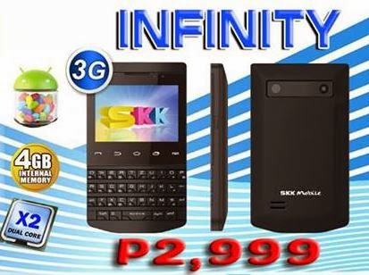 SKK Mobile Infinity, Dual Core Touch And Type For Php2,999 - TeknoGadyet