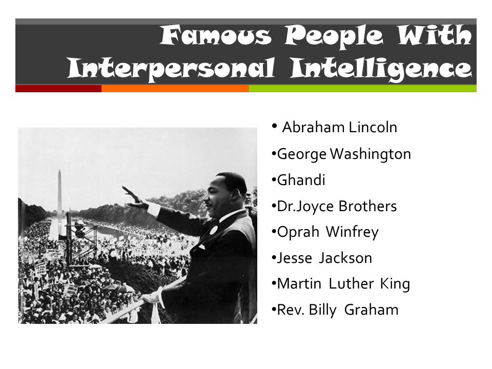Intrapersonal Intelligence Famous People