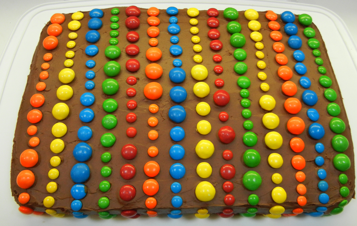 Ronna's Blog: M&Ms cake