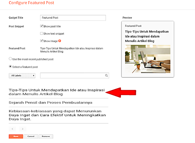Modifikasi Tampilan Featured Post Menjadi Lebih Keren - Santos Blog