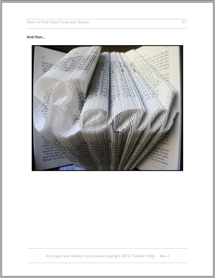 How to Fold Fancy Fonts & Shapes