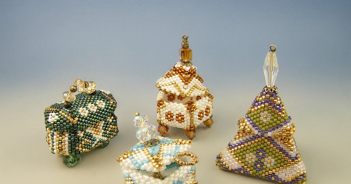 Miniature Beaded Box and Handbag Tutorials by Happyland87 / The Beading Gem
