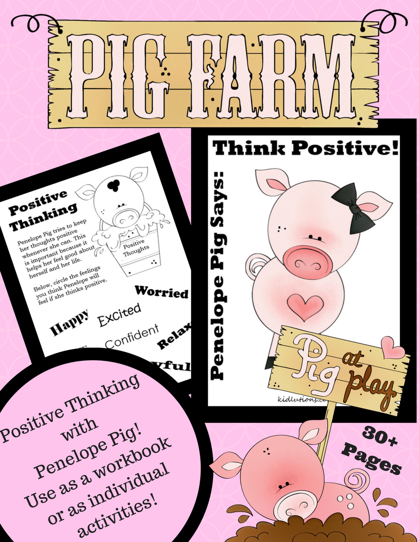 Penelope Pig's Tips for Positive Thinking for Kids