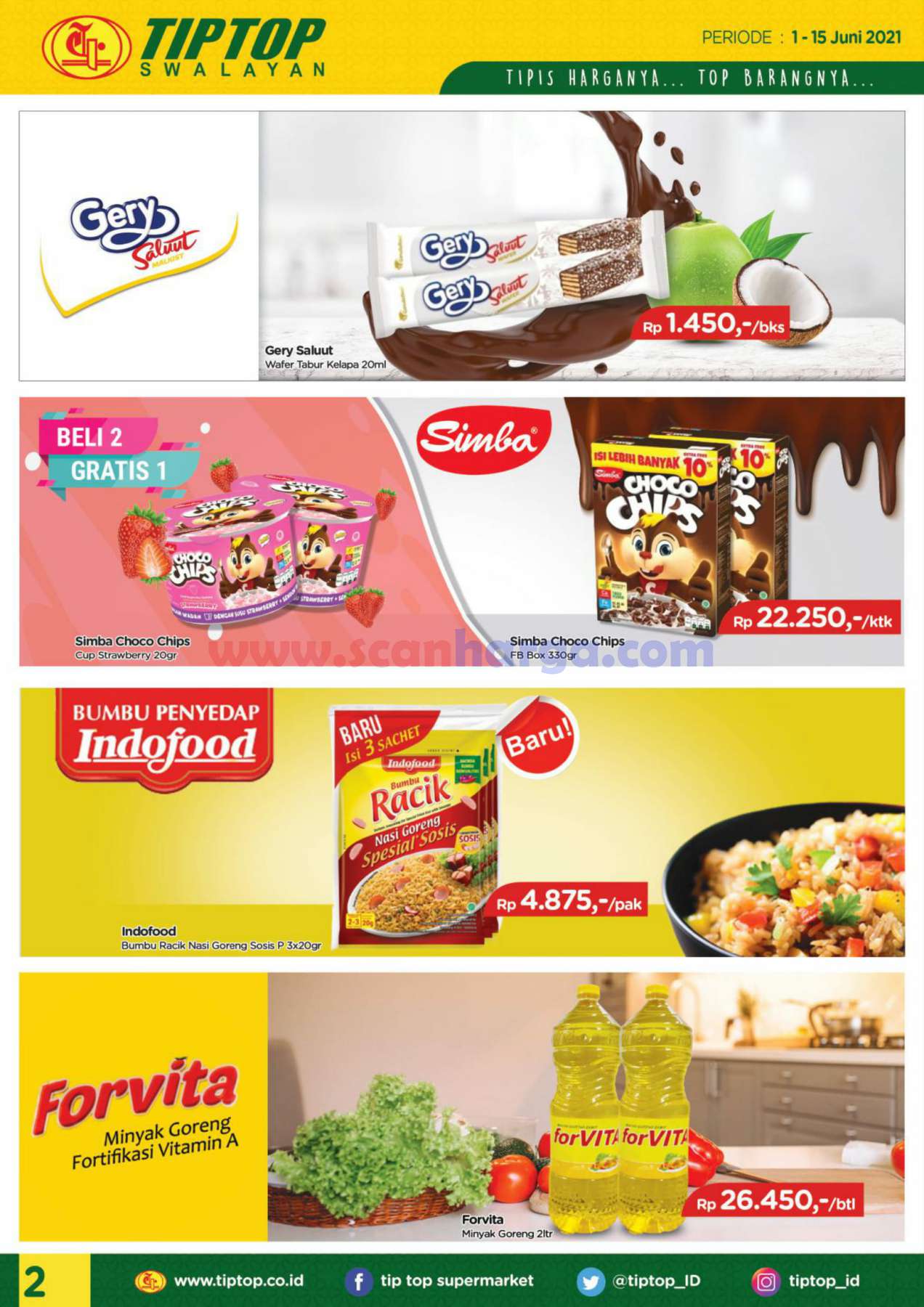 Katalog Promo Tip Top Pasar Swalayan 1 - 15 Juni 2021 | scanharga