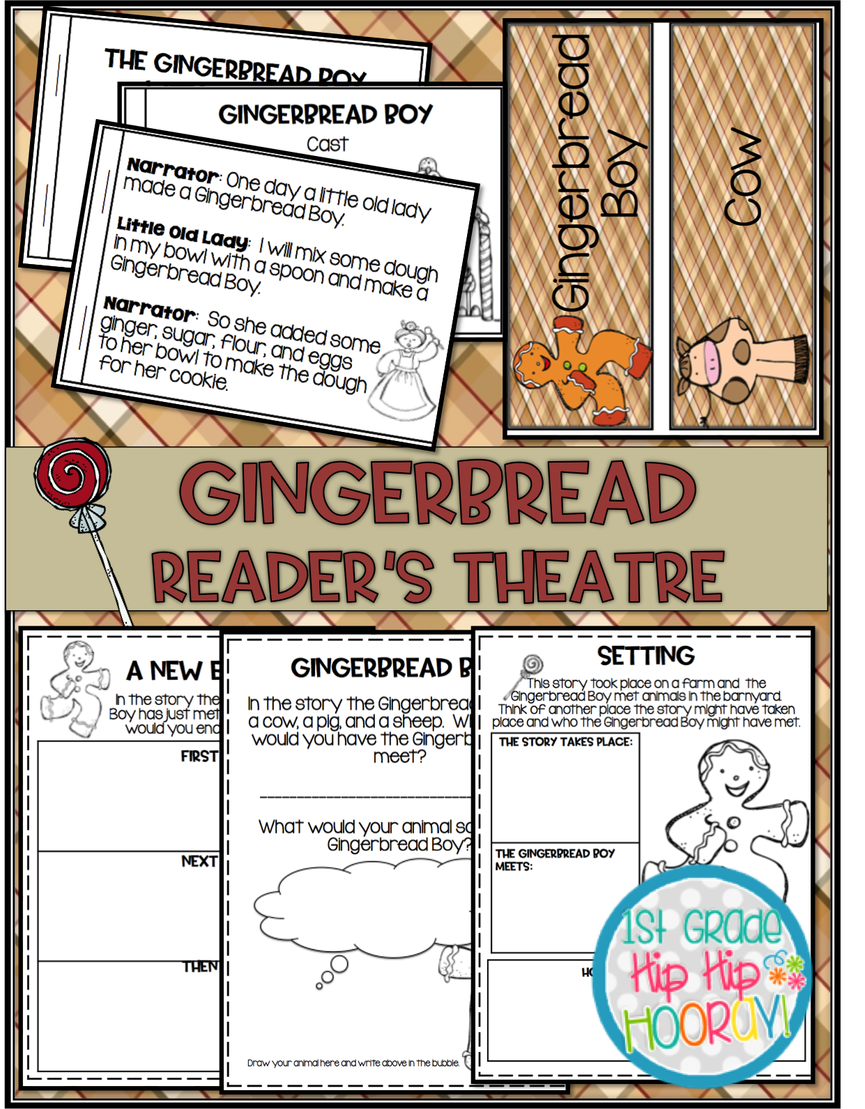 1st Grade Hip Hip Hooray!: Gingerbread Reader's Theater