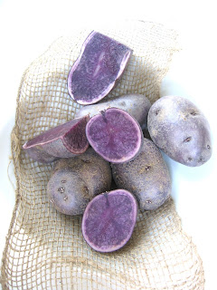 Foodwanderings: Smashed Majestic Purple Potatoes