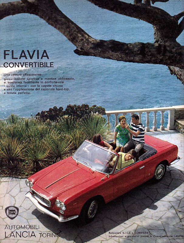 transpress nz: Lancia Flavia adverts of the 1960s