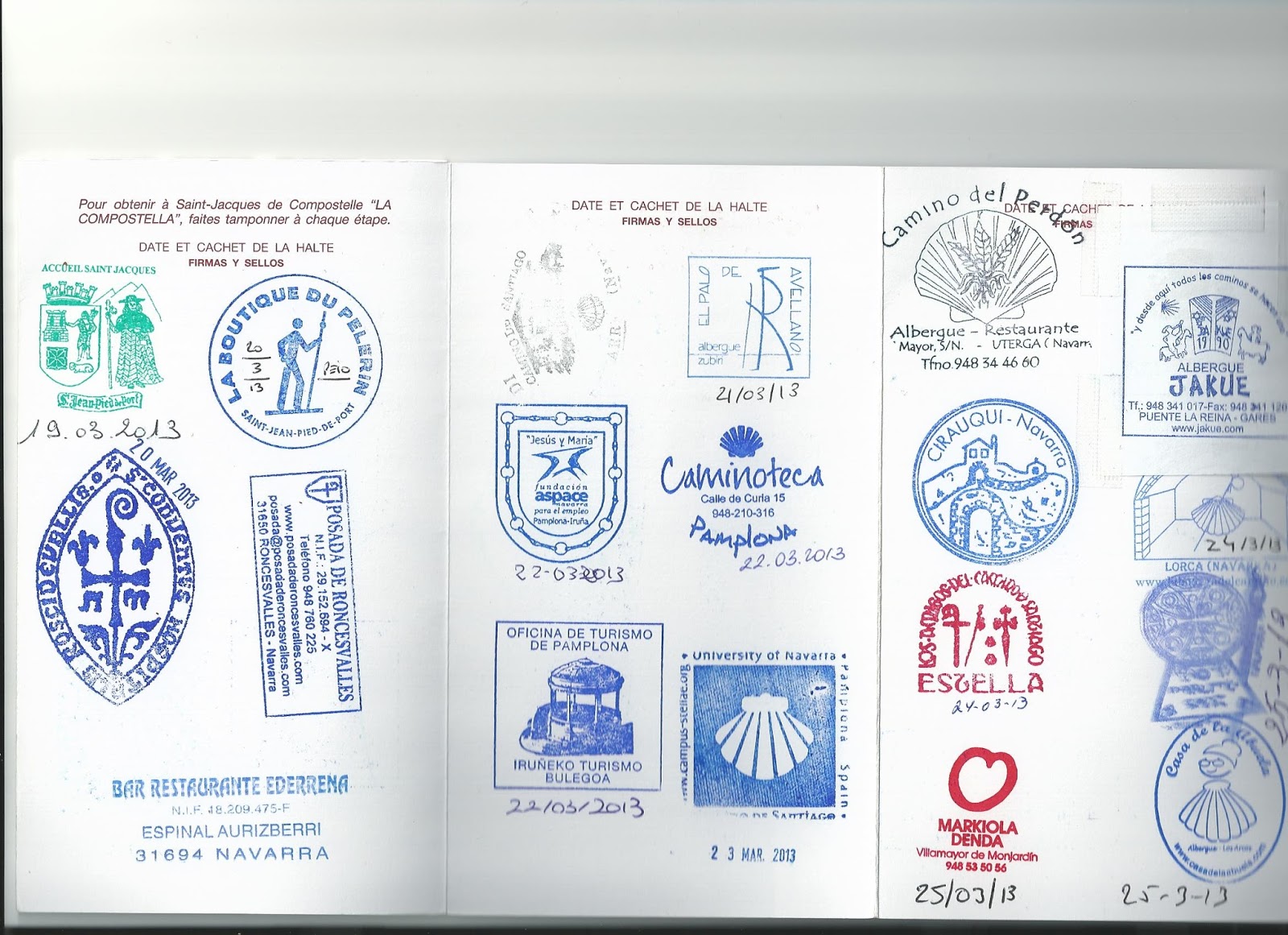 Sellos on the way to Santiago de Compostela