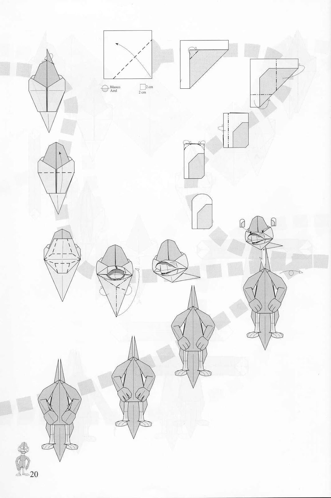 Origami Cartoon 1-Halle - Ruby Book Origami