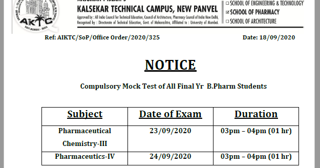 EXAM-CELL NOTICE BOARD: NOTICE-SOP-MOCK TEST SCHEDULE & SAMPLE QUESTION ...