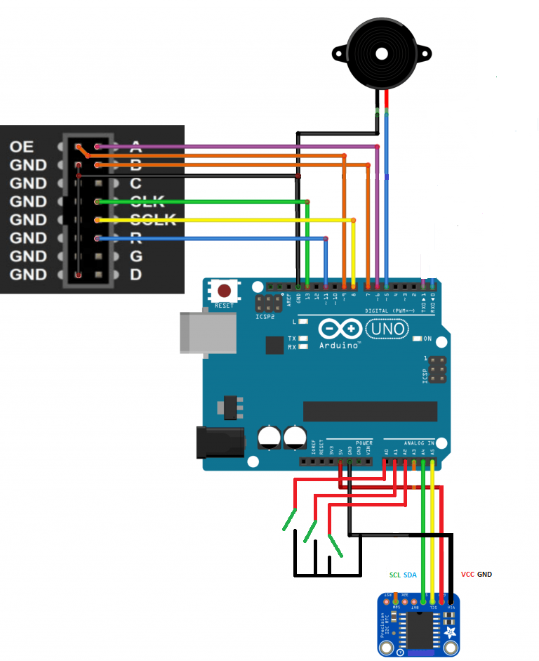 Jam Sholat Dengan Arduino dan p10 | RiviBot