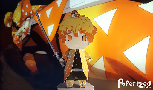 Demon Slayer: Zenitsu Agatsuma Paperized | Paperized Crafts
