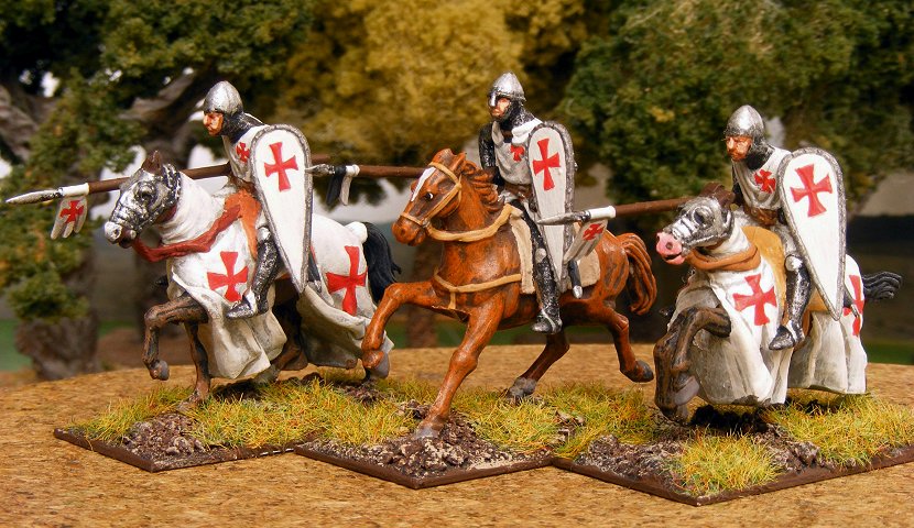Miniature Soldiers: Knights Templar cavalry
