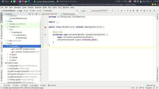 How to customize button in android