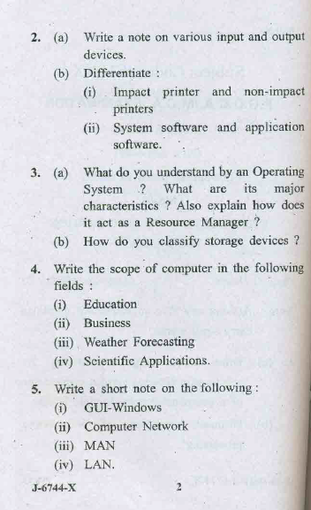 GJU MS-01 Introduction to Information Technology May 2011 Question ...