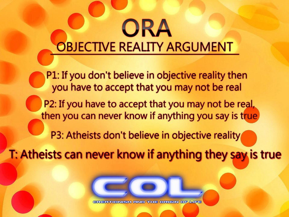ORA - Objective Reality Argument (Official)