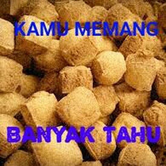 40 Meme Lucu Makanan Tahu Dan Tempe - Meme Kocak Bikin Ngakak