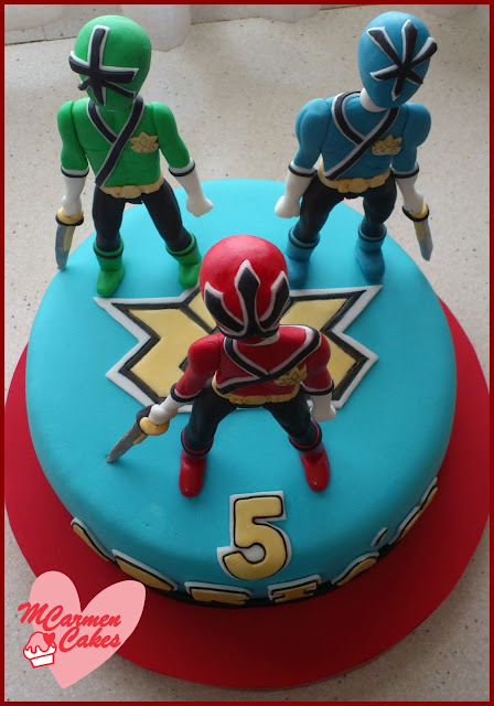 MCarmen Cakes: Tarta Power Ranger Samurai