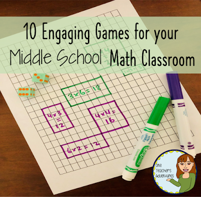 10 Games for Middle School Math
