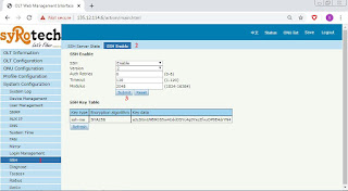 SYROTECH OLT initial configuration