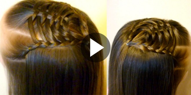 Woven Pyramid partly Up Hairstyle Tutorial | Hairstyles for babies ...