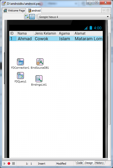 Tutorial Delphi Membuat Aplikasi Android Dengan Database Di Delphi Xe 8902