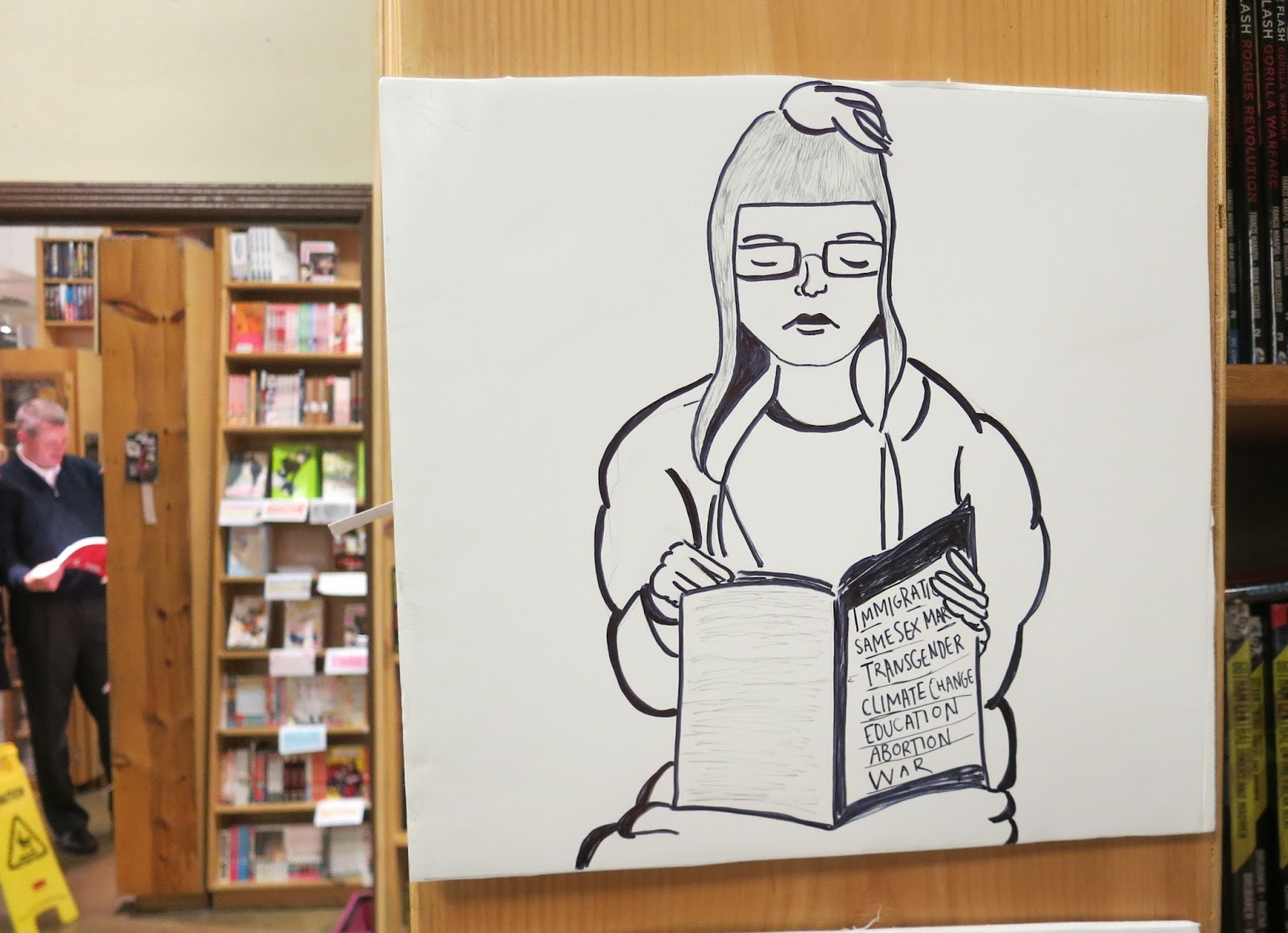 The ZehnKatzen Times: [art_in_PDX] Sharpie Art Cartoons in Powell's ...