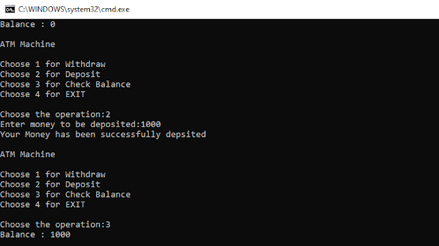 ATM Machine Project in Java Programming with Code