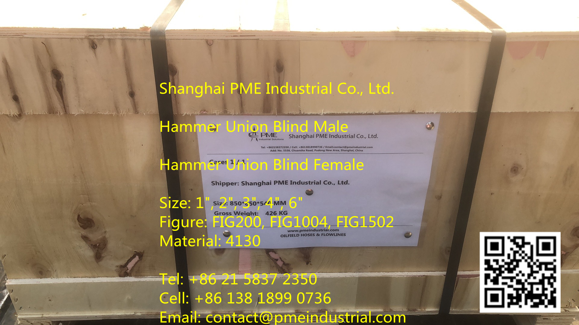 Oilfield Hoses & Flowline Control Products: Hammer Union Blind Male and ...