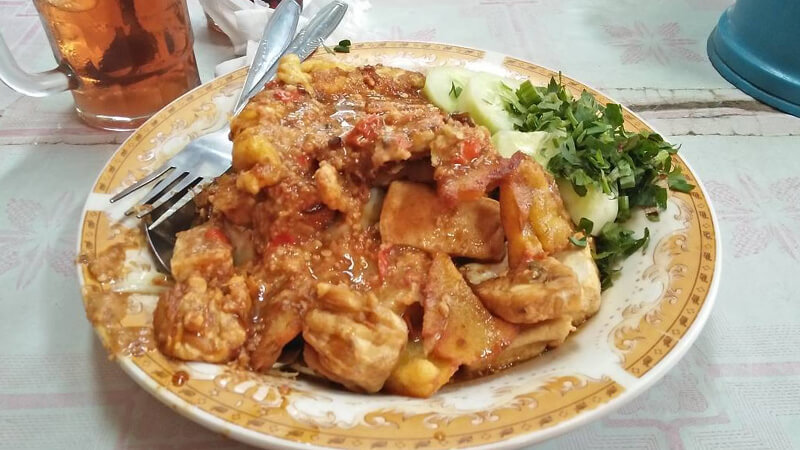 Tahu Gimbal typical food of Semarang, Indonesia - Manthila Recipes