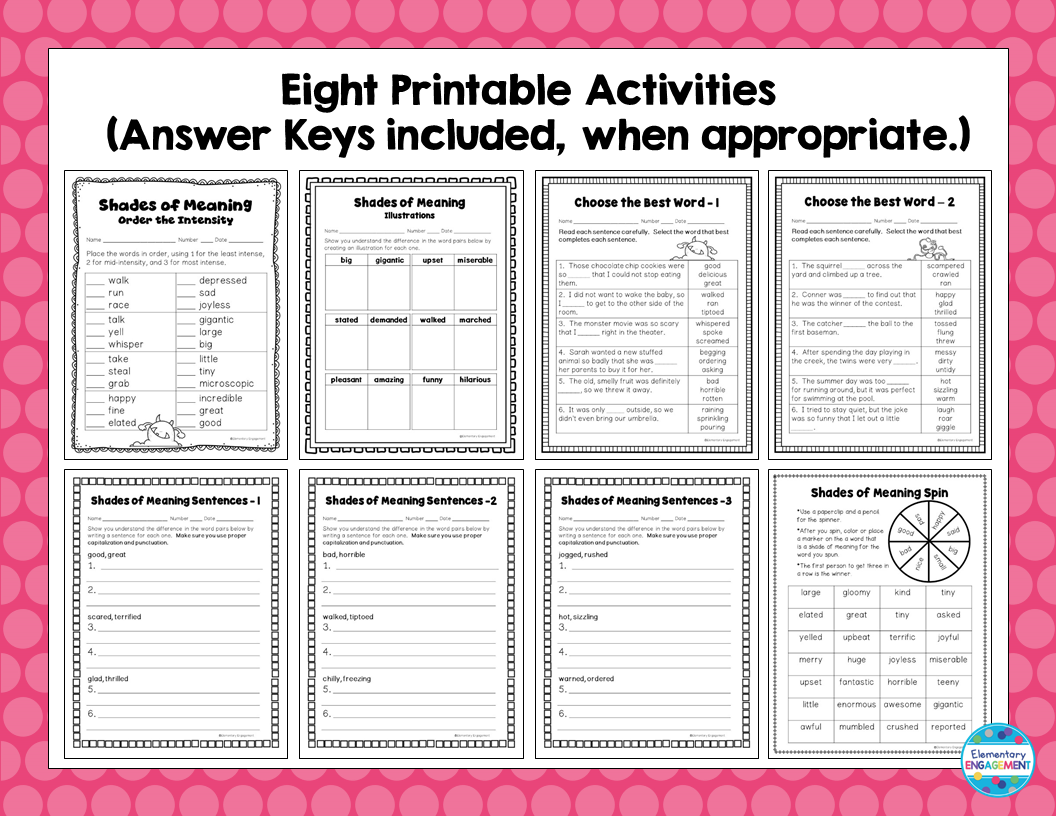Shades of Meaning - Elementary Engagement