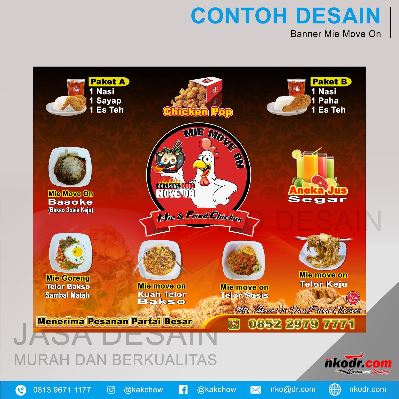 Contoh Desain Banner Neon Box Spanduk Mie Move On Sexiz Pix