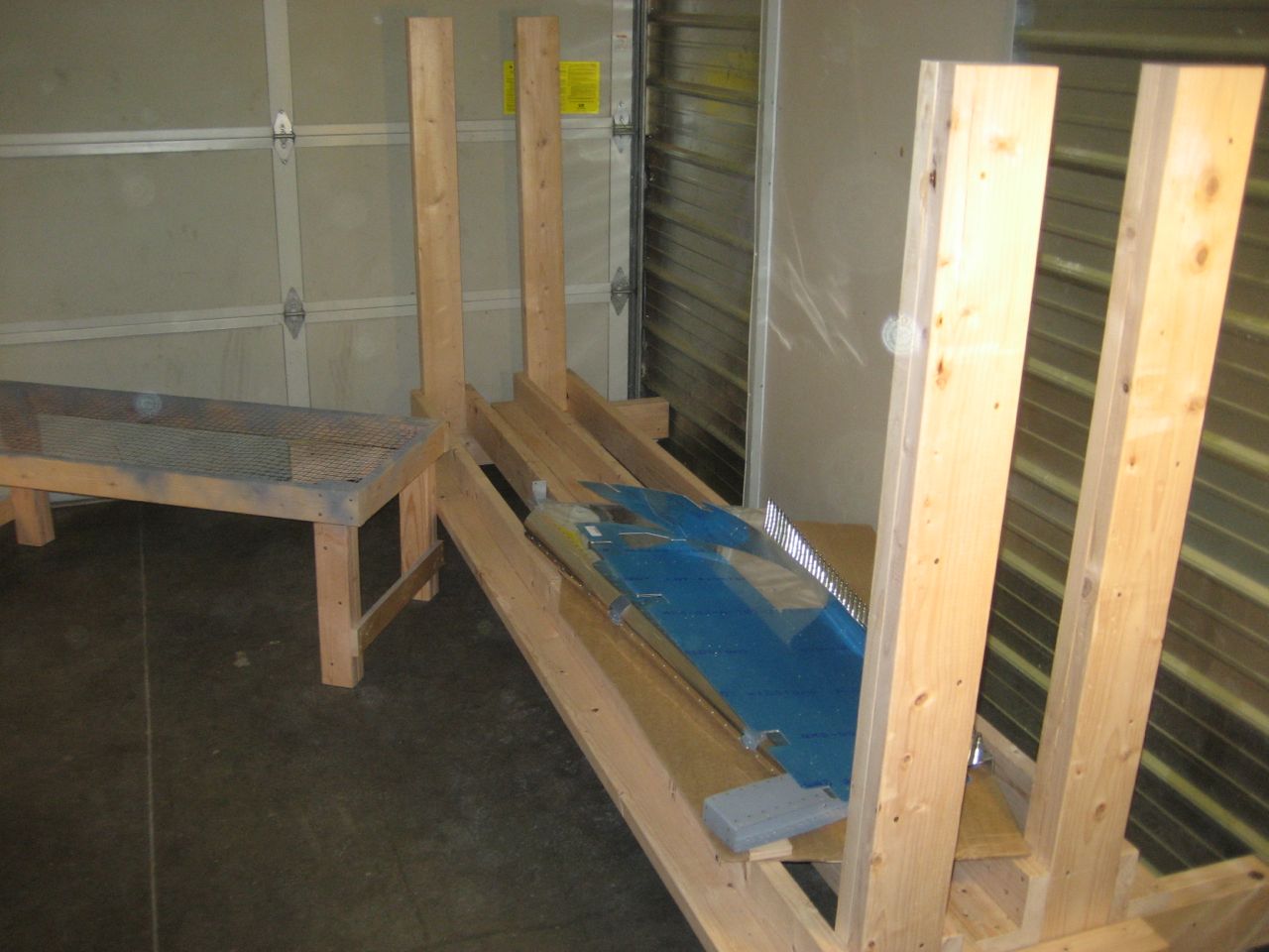 Christopher RV7 Construction: wing stands and a bending break