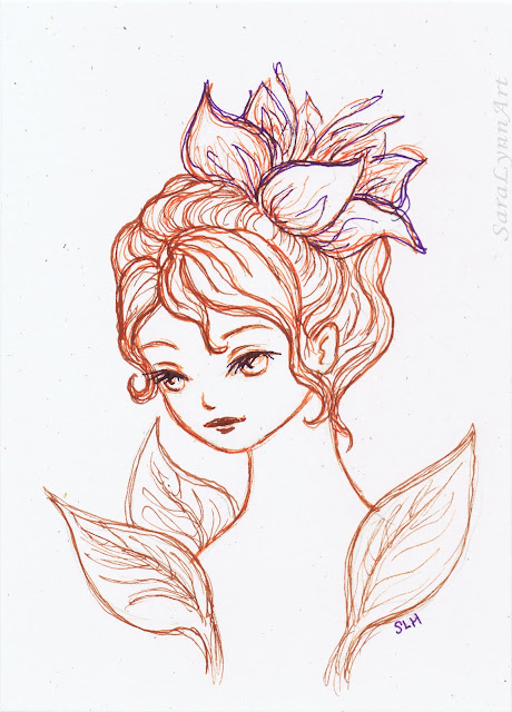 Sara Lynn Art: Flower Girl