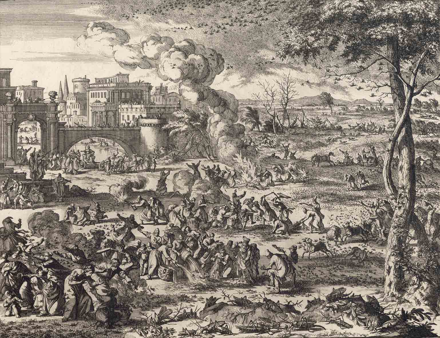 Prints and Principles: Jan Luyken’s engraving, “The Plague of Locusts ...