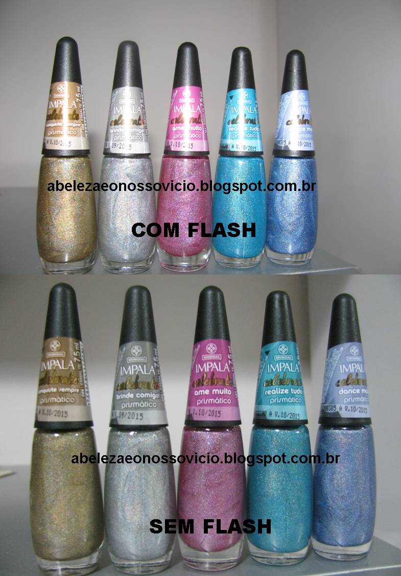 A Beleza é o Nosso Vício: Esmaltes - Swatches Coleção Impala Celebrate