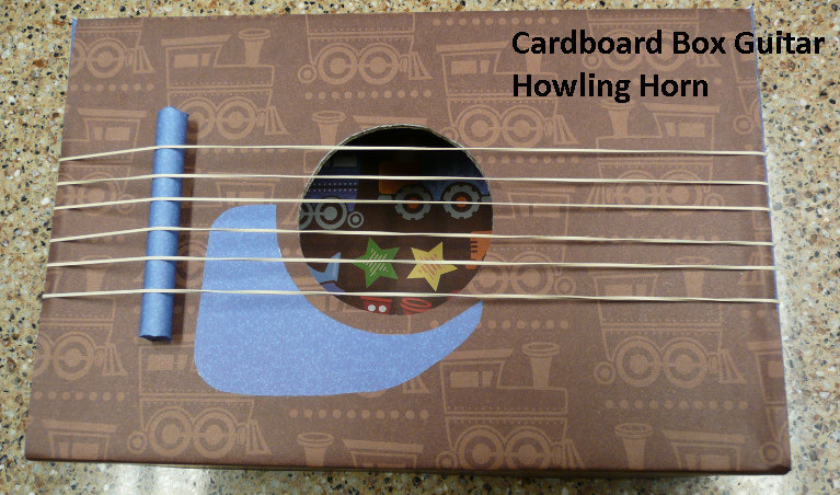 Howling Horn: Cardboard Box Guitar