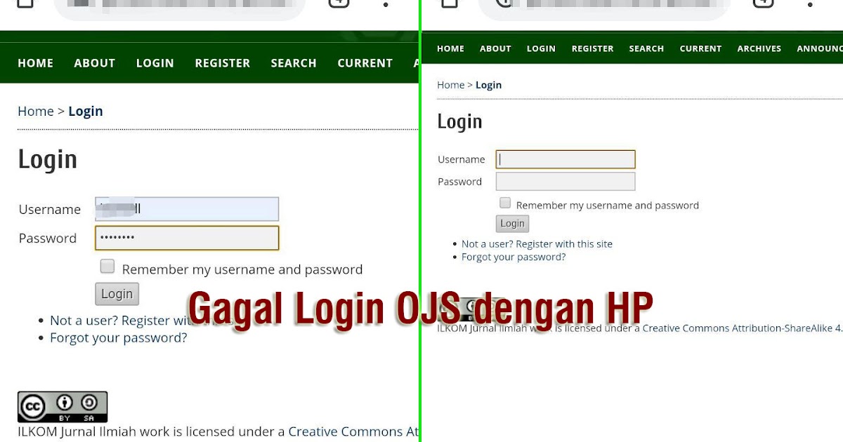 Supaya Bisa Login ke OJS Pakai Smartphone HP Android - Tutup Kurung