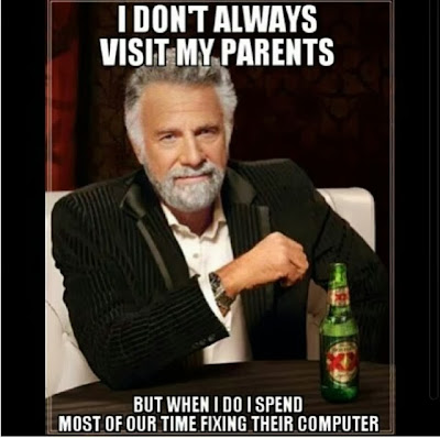 I don't always visit my parents. But when I do I spend most of our time ...