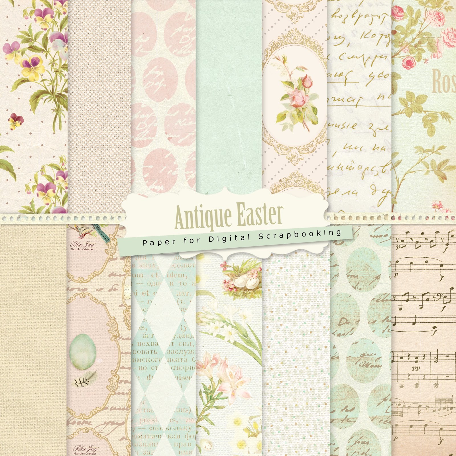 Freebies Paper Kit - Vintage Easter.:Far Far Hill - Free database of ...