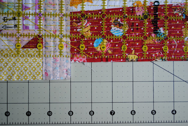 1/4" mark: Take Four: Assembling