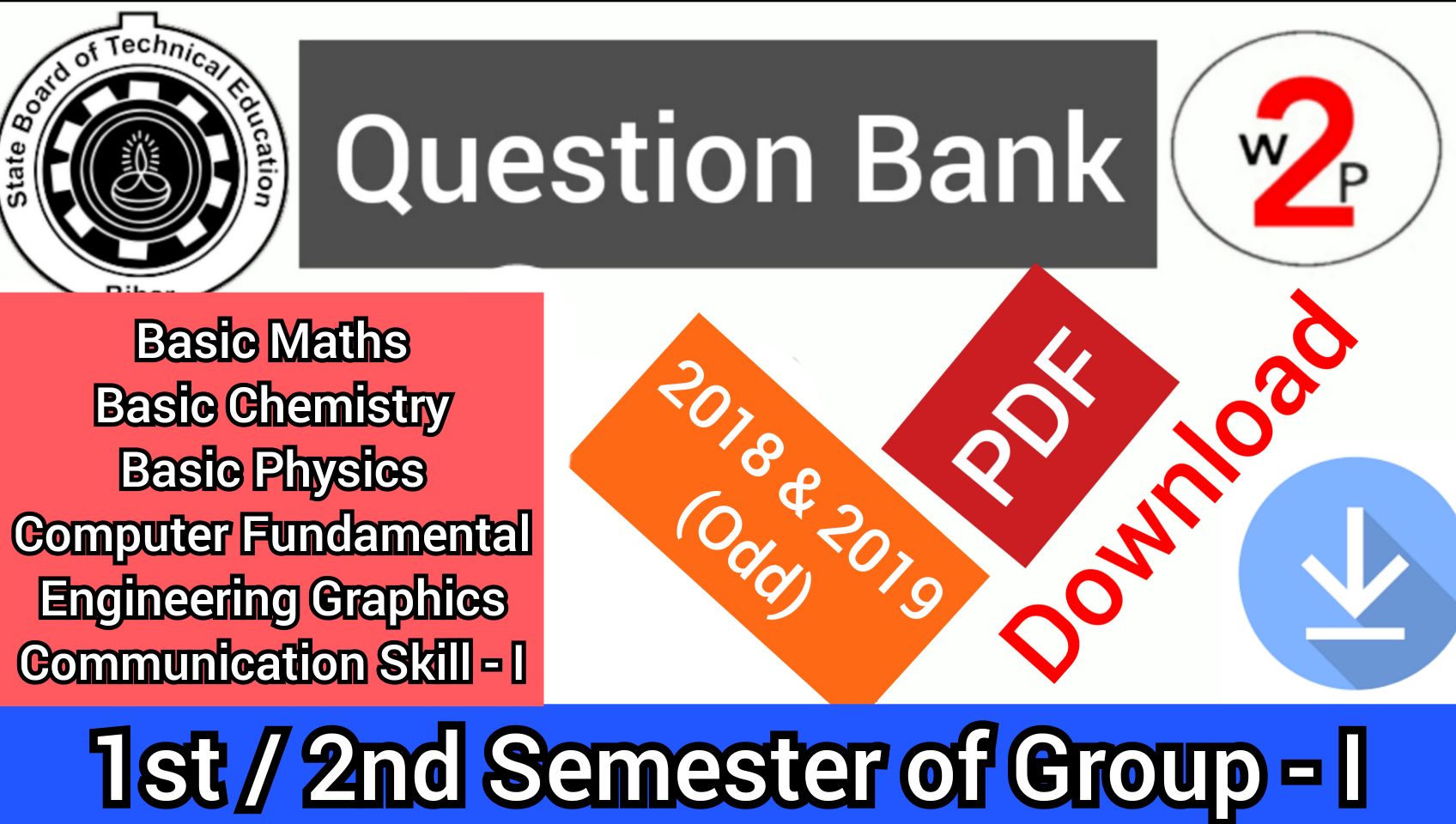 Download Diploma Question Bank of 1st & 2nd Semester - Way to Polytechnic