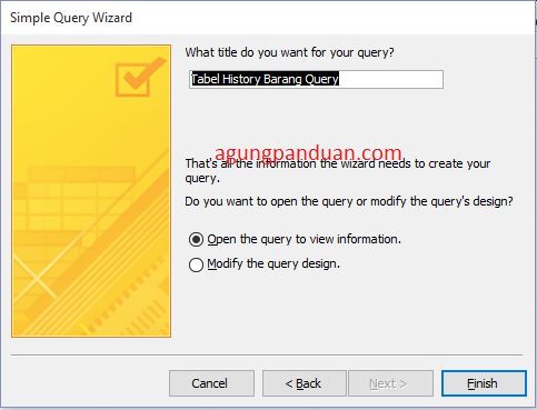 Membuat Query Access dengan menggunakan Query Wizard dan Query Design ...
