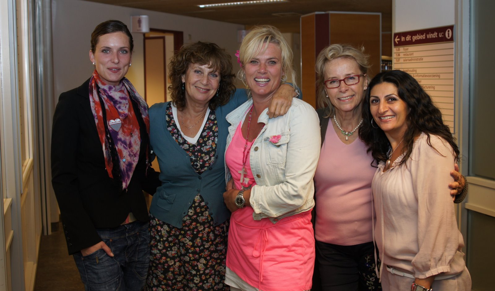 Één van de acht.: foto van mij en Aukje van Ginneken