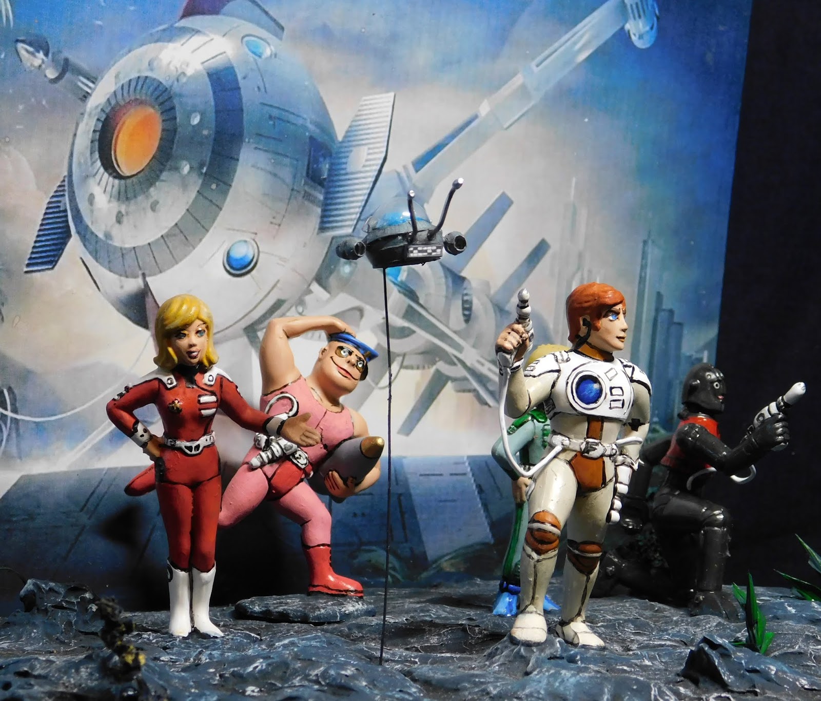 Happyscale-Modellbau: Captain Future - Hasbro Figuren (neu bemalt)